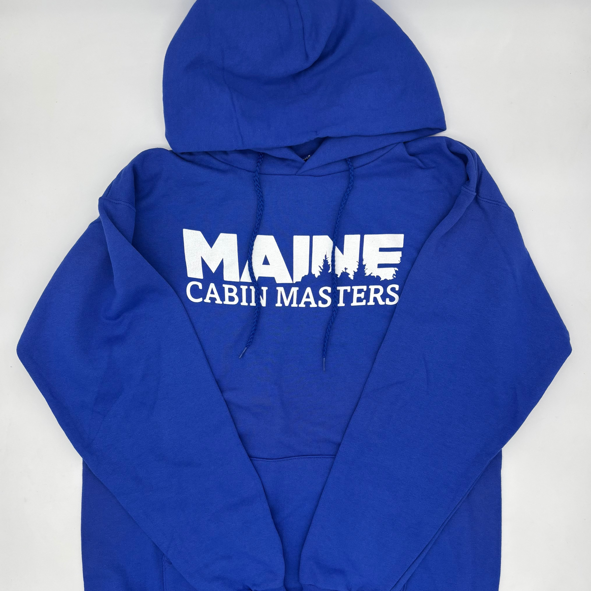 Hooded Sweatshirts - Maine Cabin Masters logo with Trees – Kennebec ...