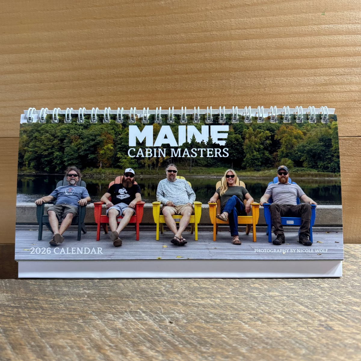 Maine Cabin Masters 2026 Desk Calendar – Kennebec Cabin Company