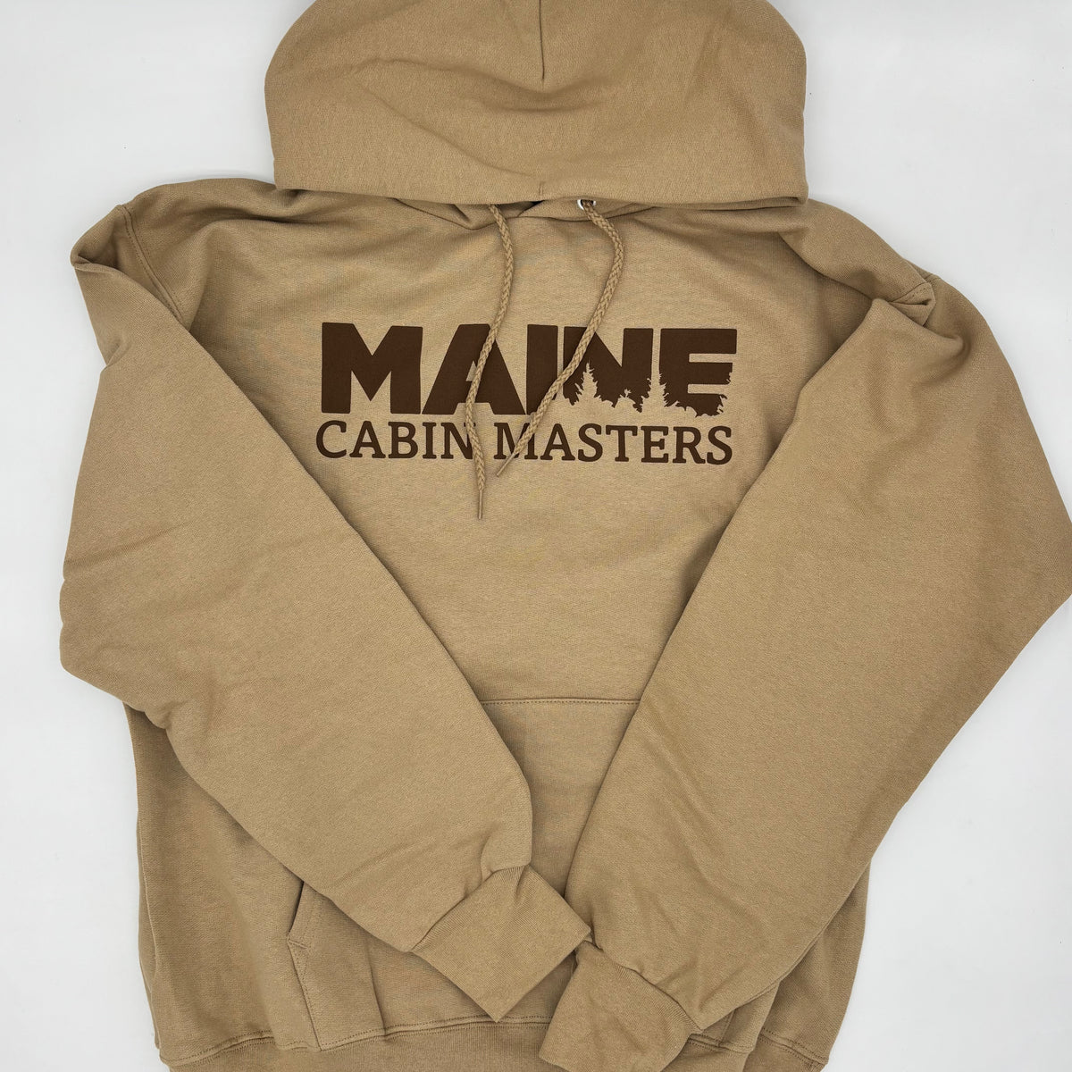 Hooded Sweatshirts - Maine Cabin Masters logo with Trees – Kennebec ...