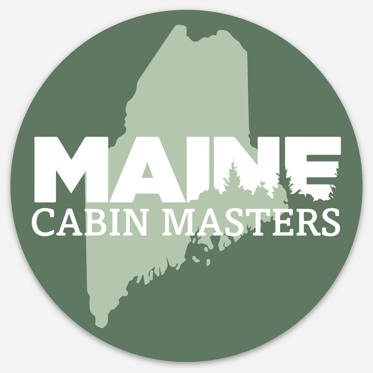 Maine Cabin Masters Sticker – Kennebec Cabin Company